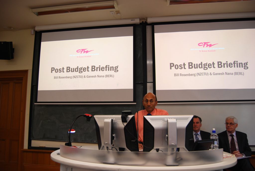 Bill Rosenberg and Ganesh Nana deliver independent Budget analysis - NZCTU