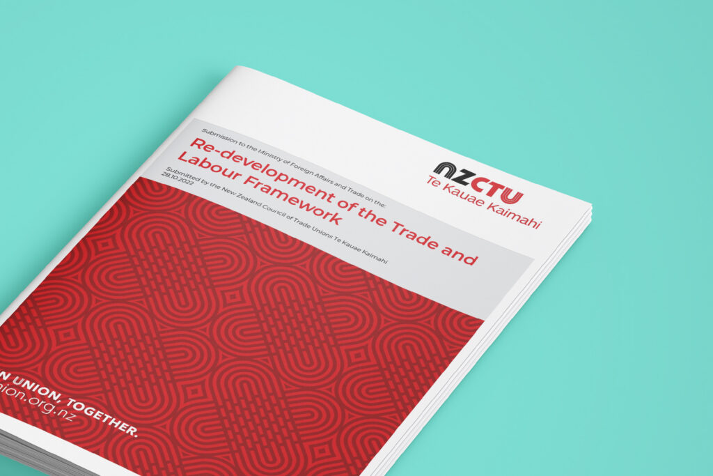 Trade and Labour Framework, Ministry of Foreign Affairs and Trade NZCTU