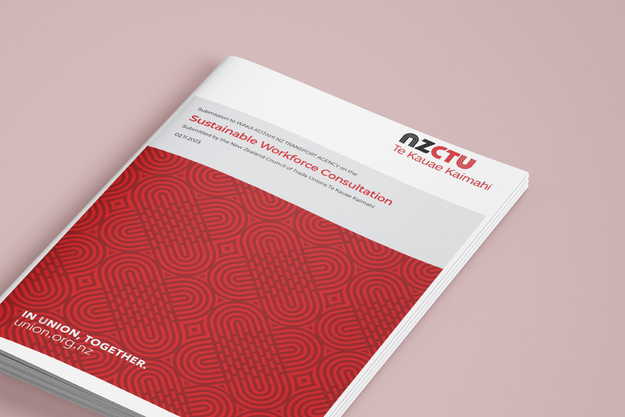 Sustainable Workforce Consultation, Waka Kotahi, November 2023 - NZCTU