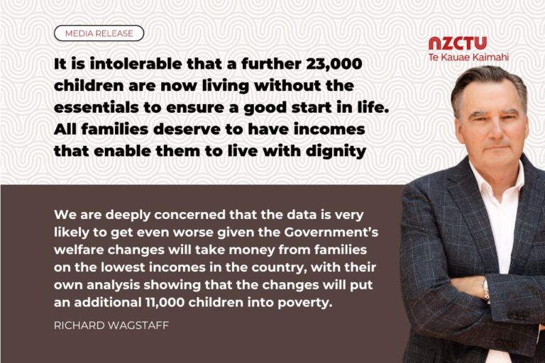 Child poverty data shows Government must take action - NZCTU
