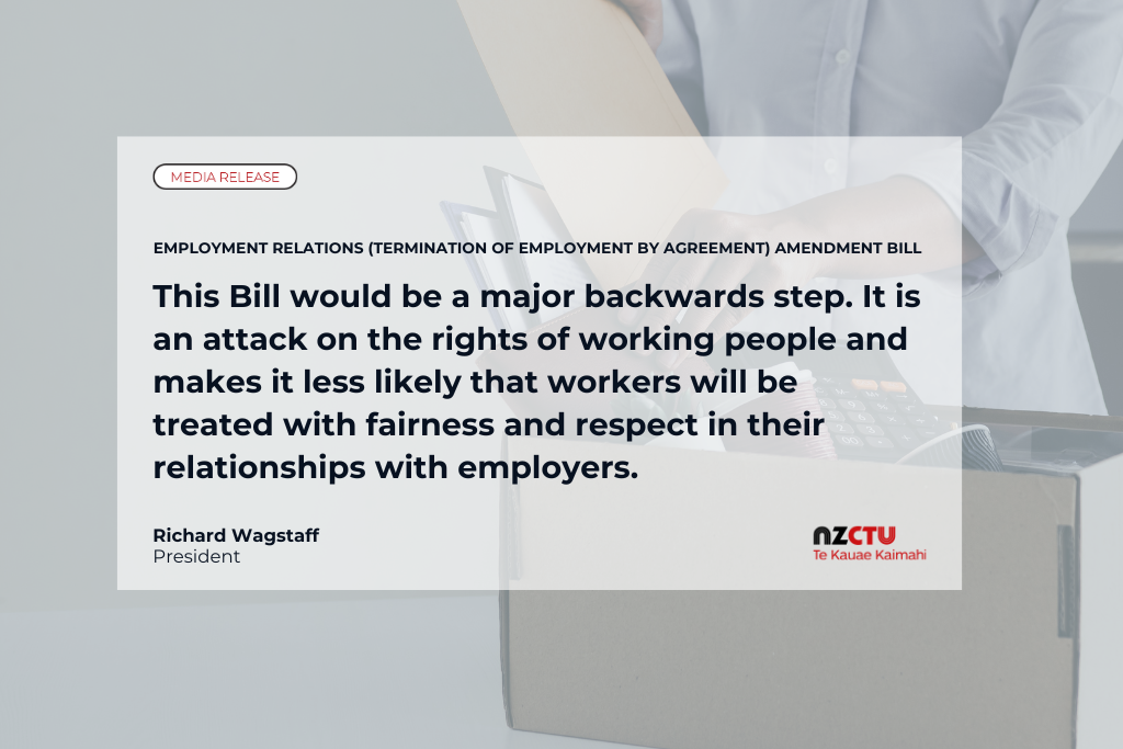 Government must vote down ACT Members Bill that would undermine workers ...