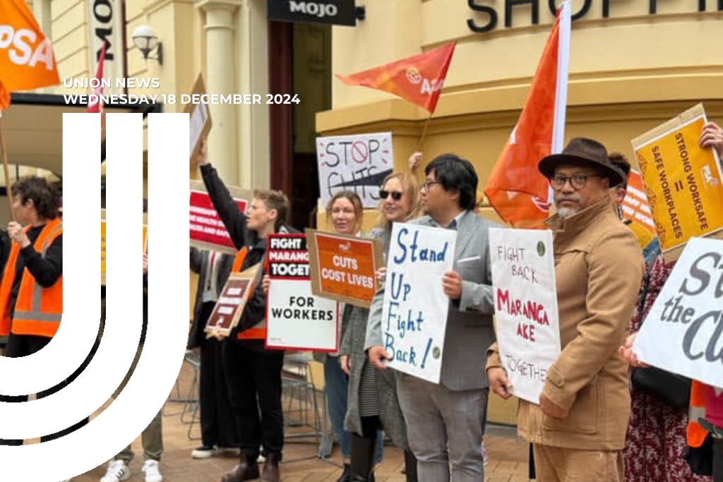 Wednesday 18 December - NZCTU