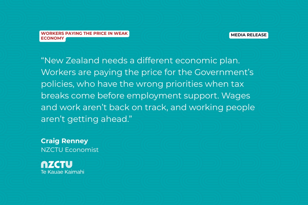 Workers paying the price in weak economy NZCTU