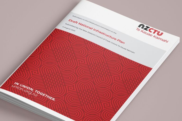Submission on the Draft National Infrastructure Plan - NZCTU